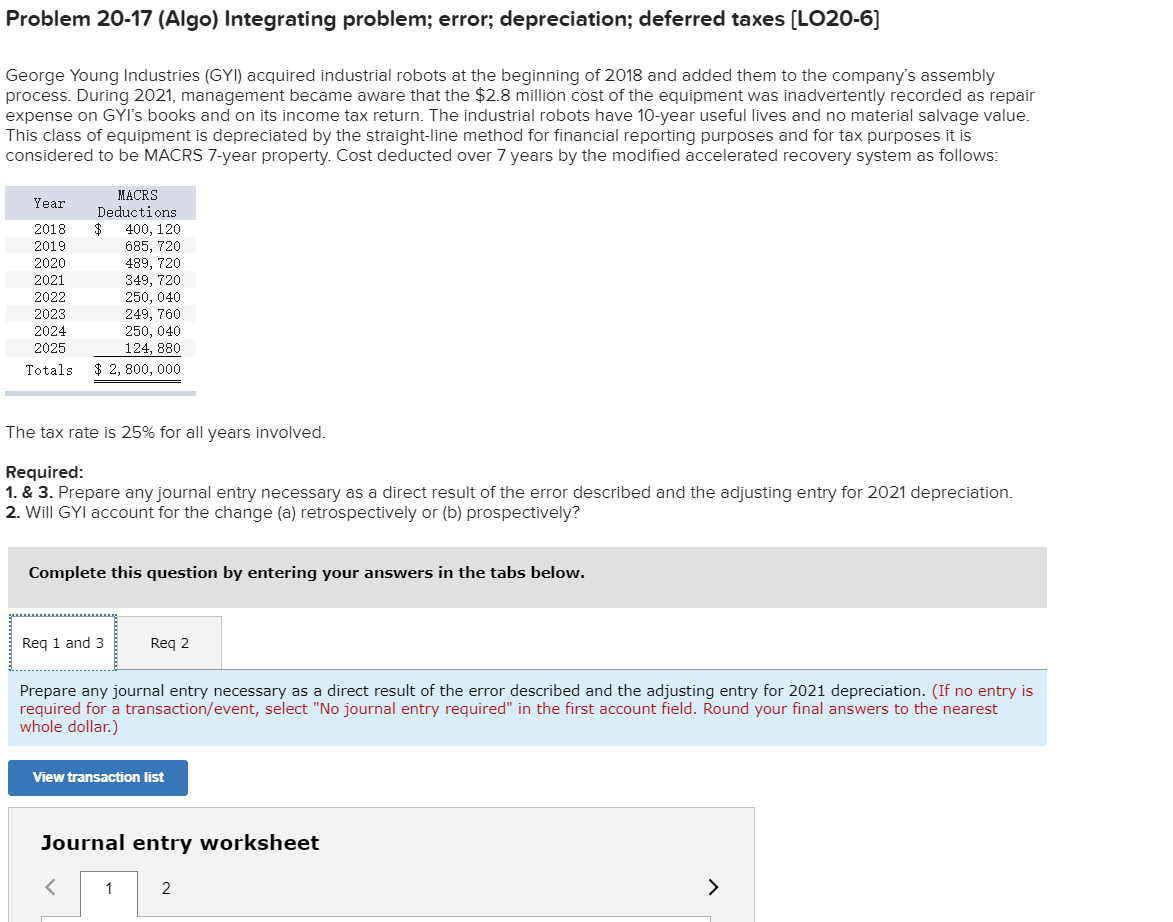 Solved Problem 20-17 (Algo) Integrating problem; error; | Chegg.com