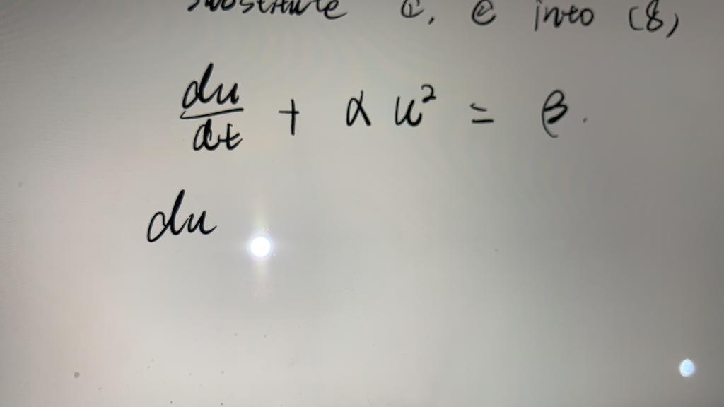 Solved how to get an equation of u about the function of t? | Chegg.com