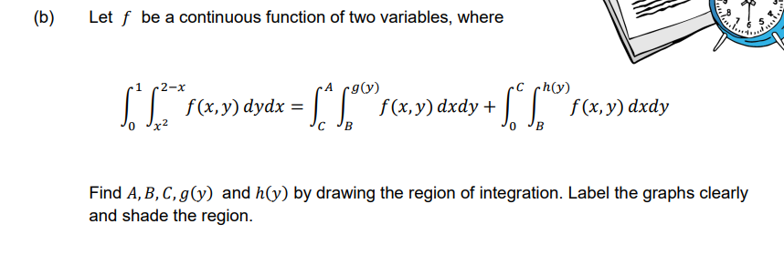 Solved (b) ﻿Let f ﻿be a continuous function of two | Chegg.com