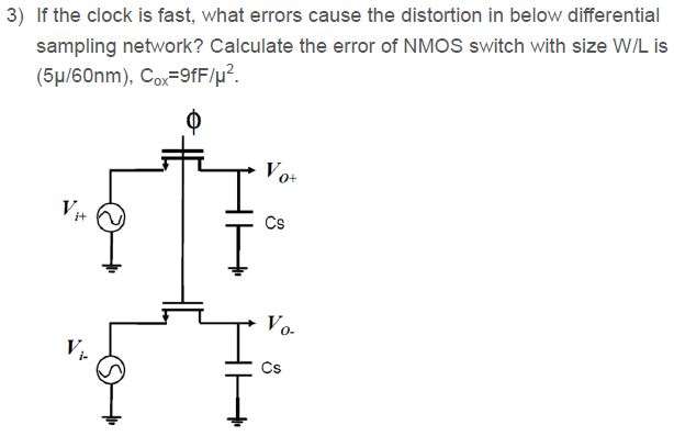 3) If the clock is fast, what errors cause the | Chegg.com