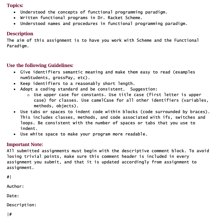 Solved Topics: • Understood the concepts of functional | Chegg.com