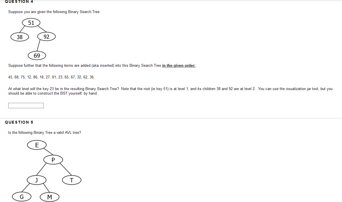 Solved QUESTION 1 Is the following Binary Tree a Binary | Chegg.com