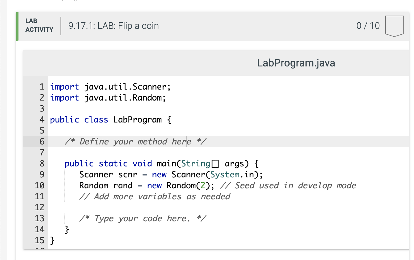 Solved Define A Method Named Coinflip That Takes A Random 9848