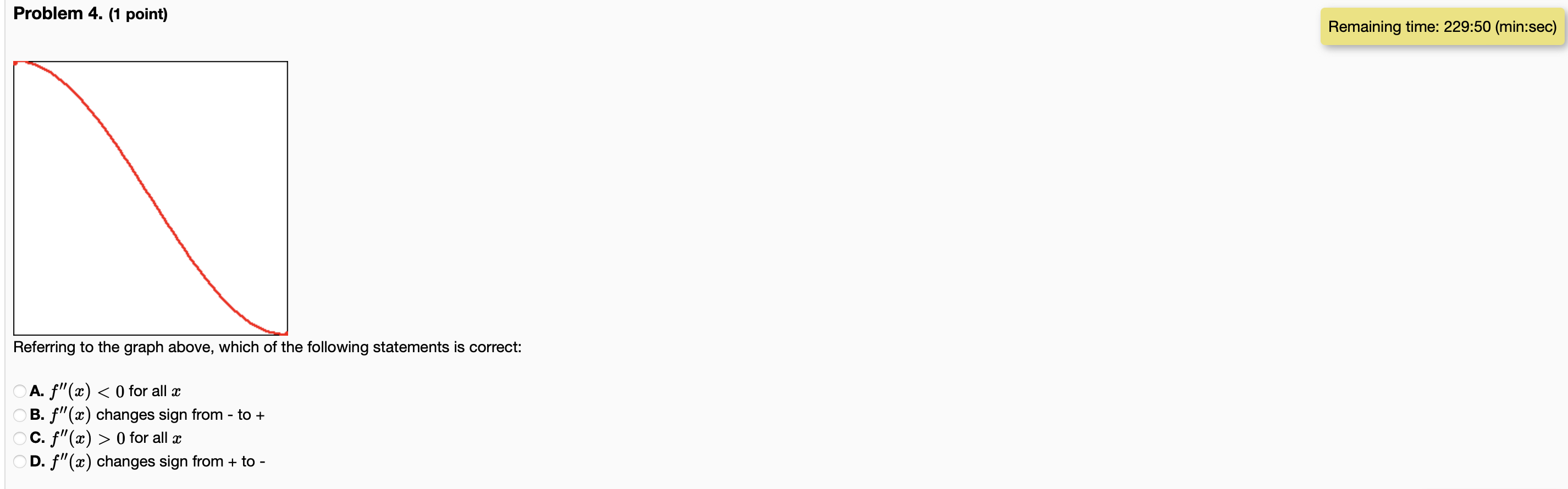 Solved Problem 4. (1 point) Referring to the graph above, | Chegg.com