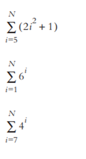 Solved For The Following Summations Give An Equivalent 