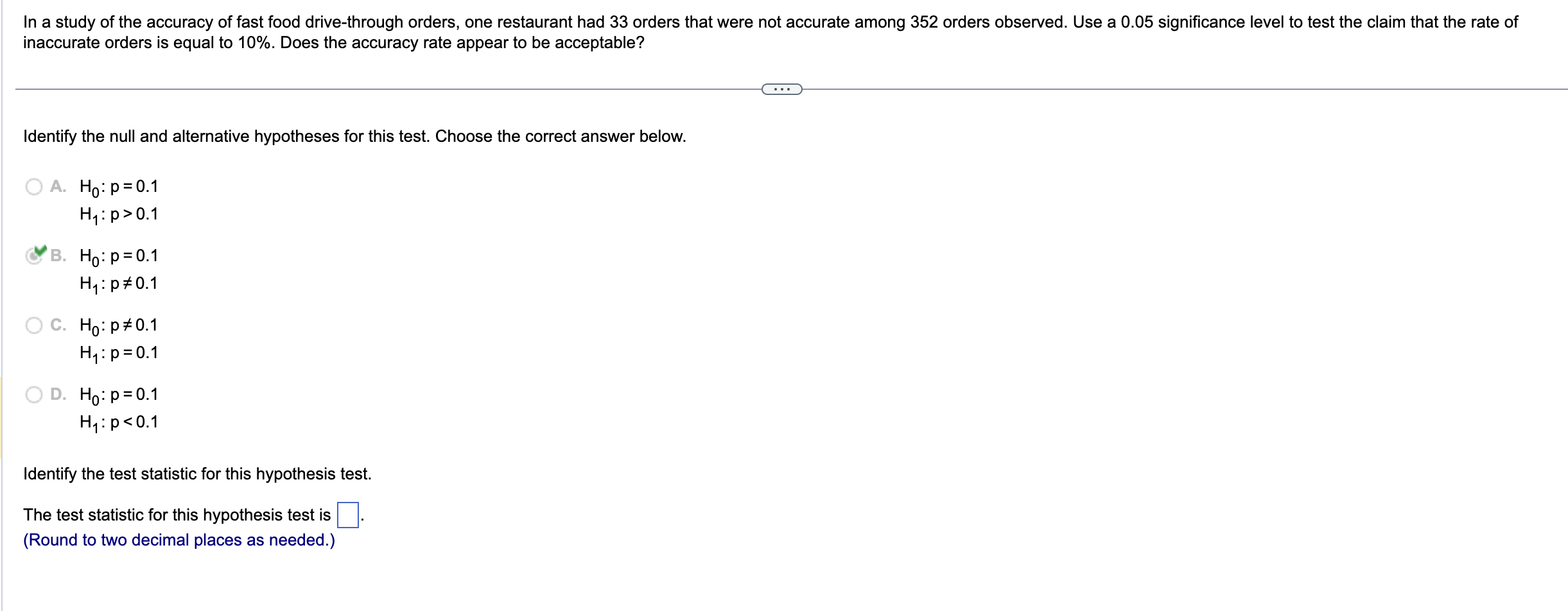 Solved inaccurate orders is equal to 10%. Does the accuracy | Chegg.com