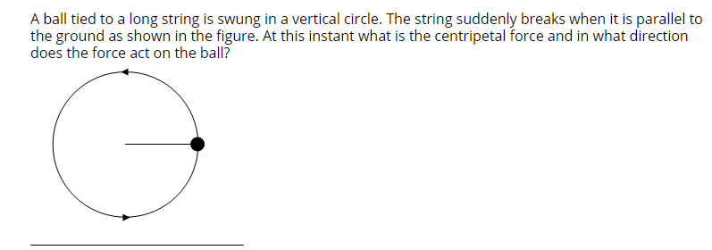 Solved A ball tied to a long string is swung in a vertical | Chegg.com