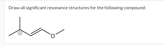 Solved Draw all significant resonance structures for the | Chegg.com