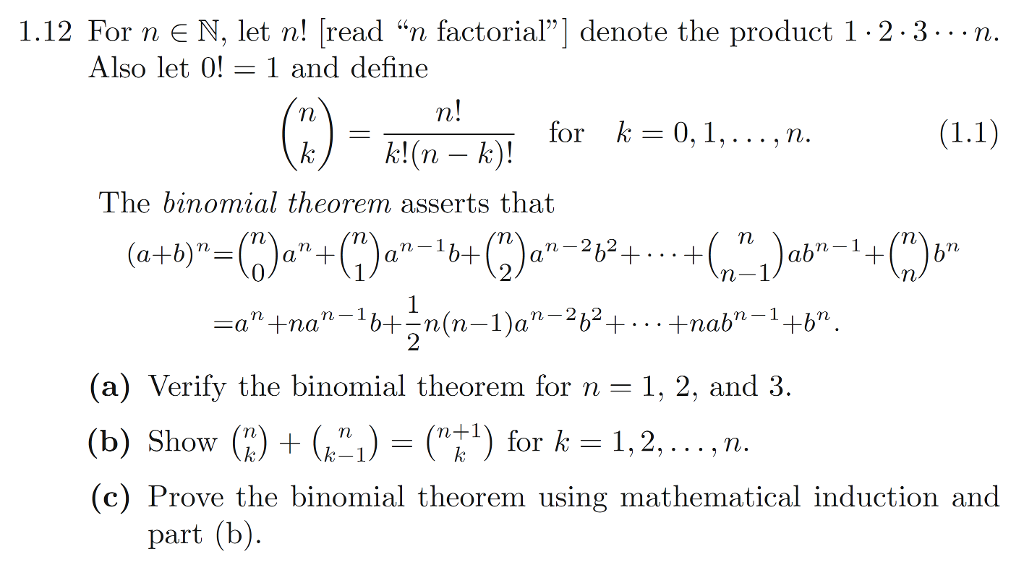 Solved For n ∈ N, let n! [read “n factorial”] denote the | Chegg.com