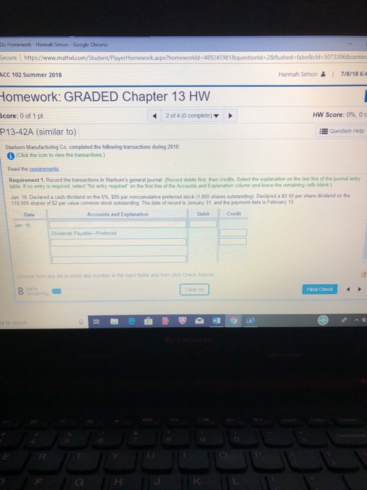 Solved Do Homework Hannah Simon-Google Chrome Secure | Chegg.com