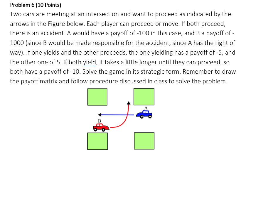 Solved Problem 6 (10 Points) Two cars are meeting at an | Chegg.com