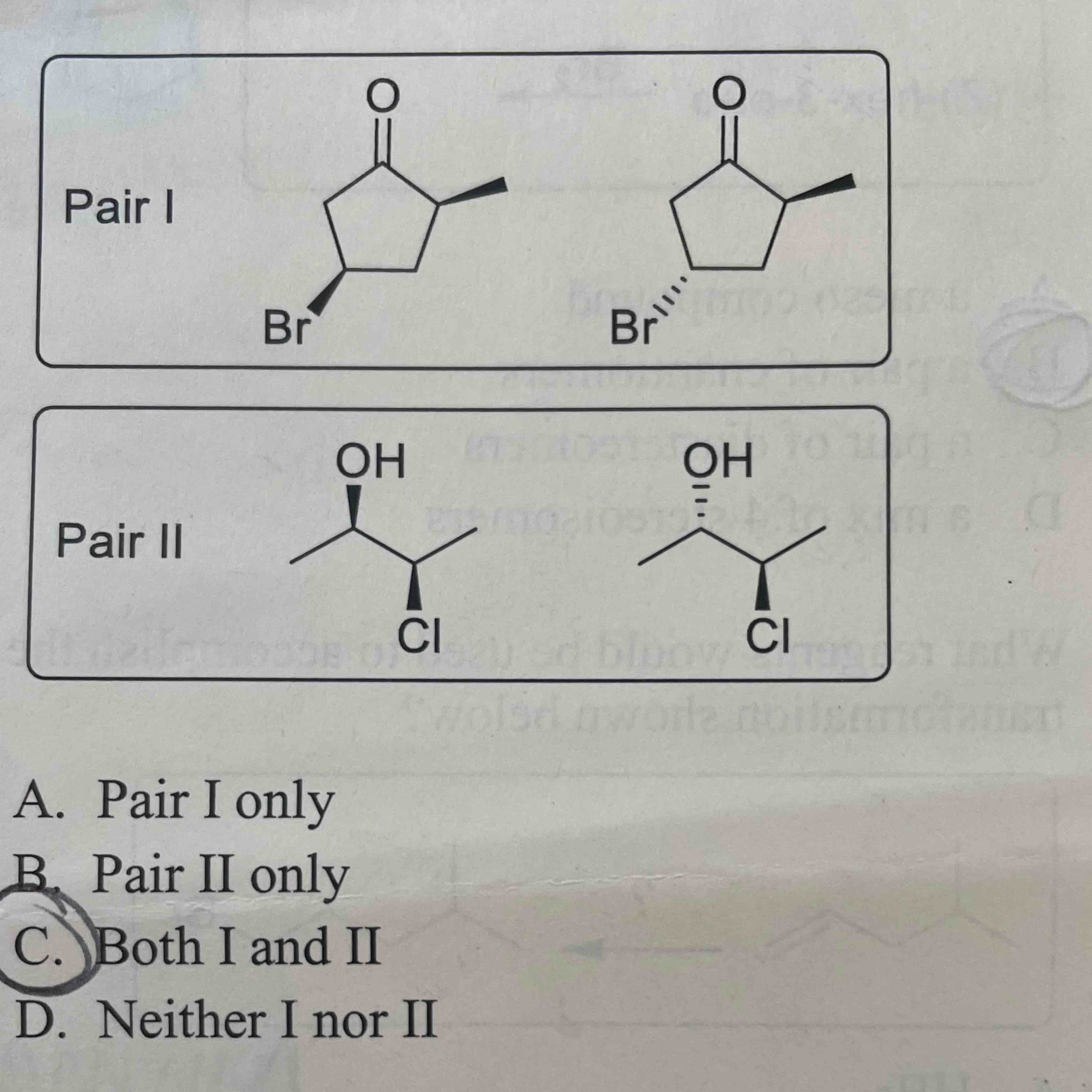 Solved for which pair is it theoretically possible to | Chegg.com