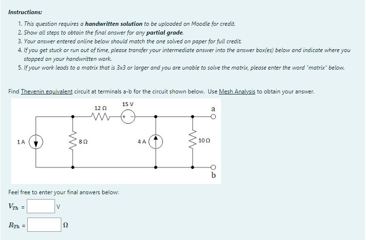 Solved Instructions: 1. This question requires a handwritten | Chegg.com
