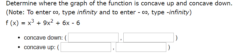 Solved Determine where the graph of the function is concave | Chegg.com