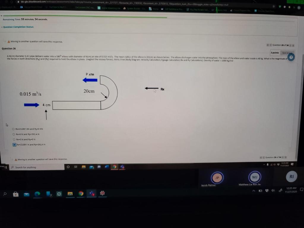 Solved A 4(cm) diameter (i.d.) pipe delivers water into | Chegg.com