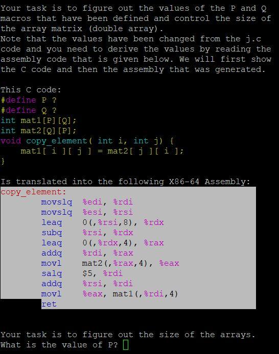 Your task is to figure out the values of the P and Q | Chegg.com