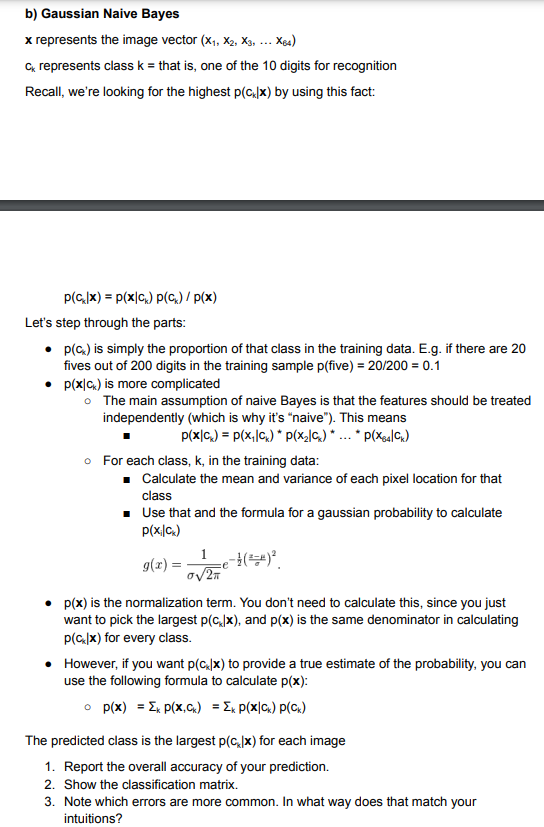 Solved Need Gaussian Naive Byes Python Code For Digits 7179