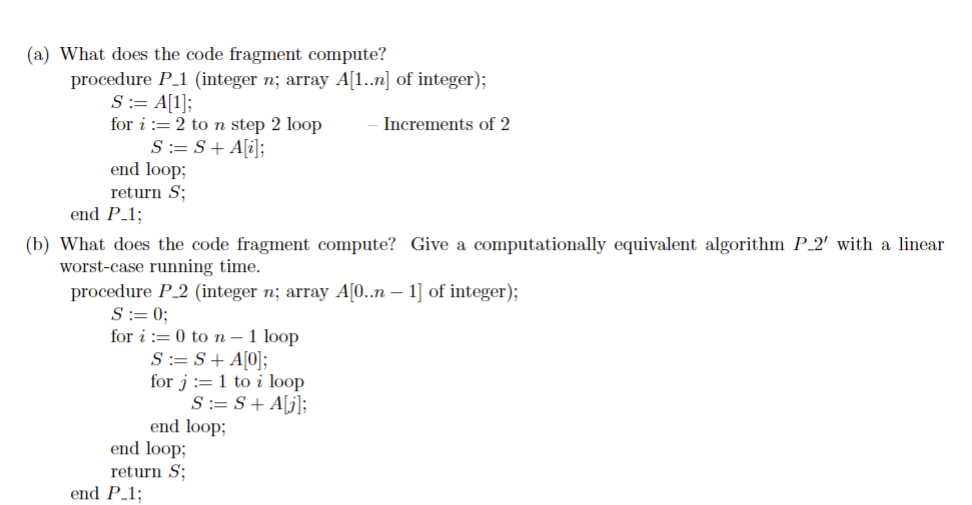 Solved 5 For Each Subprogram Below Derive In Detail As