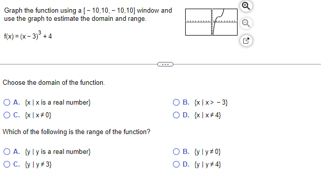 Solved Graph the function using a [−10,10,−10,10] window and | Chegg.com