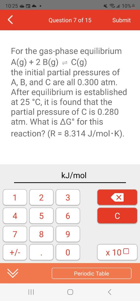 Solved For the gas-phase equilibrium A(g)+2 B( g)⇌C(g) the | Chegg.com