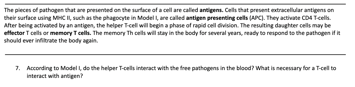 Solved Module 1 - Antigen presentation and T-cell | Chegg.com