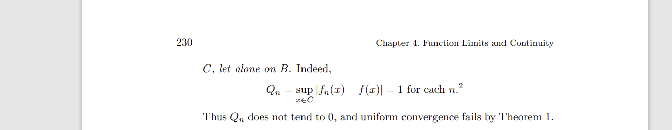 3. Using Theorem 1, discuss limn→∞fn on B and C (as | Chegg.com