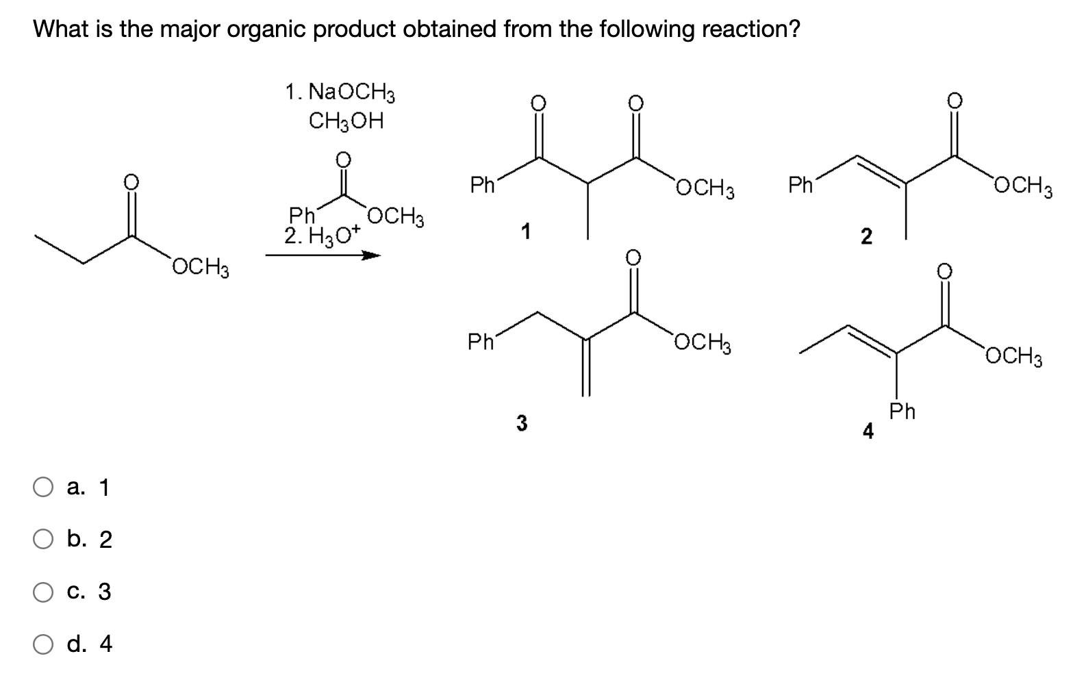 Solved What is the major organic product obtained from the | Chegg.com