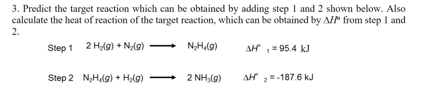 Solved 3. Predict the target reaction which can be obtained | Chegg.com