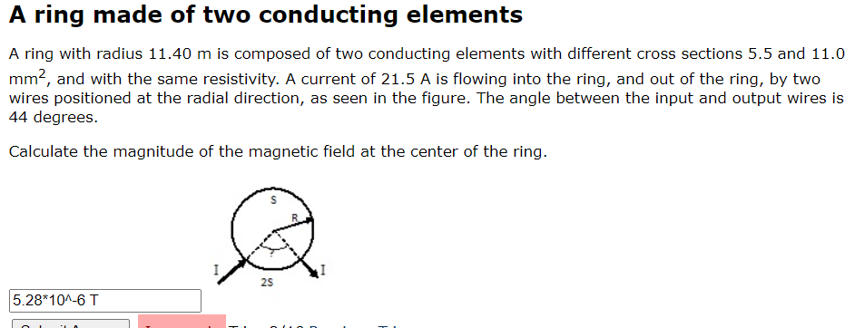 Solved A ring made of two conducting elements A ring with | Chegg.com