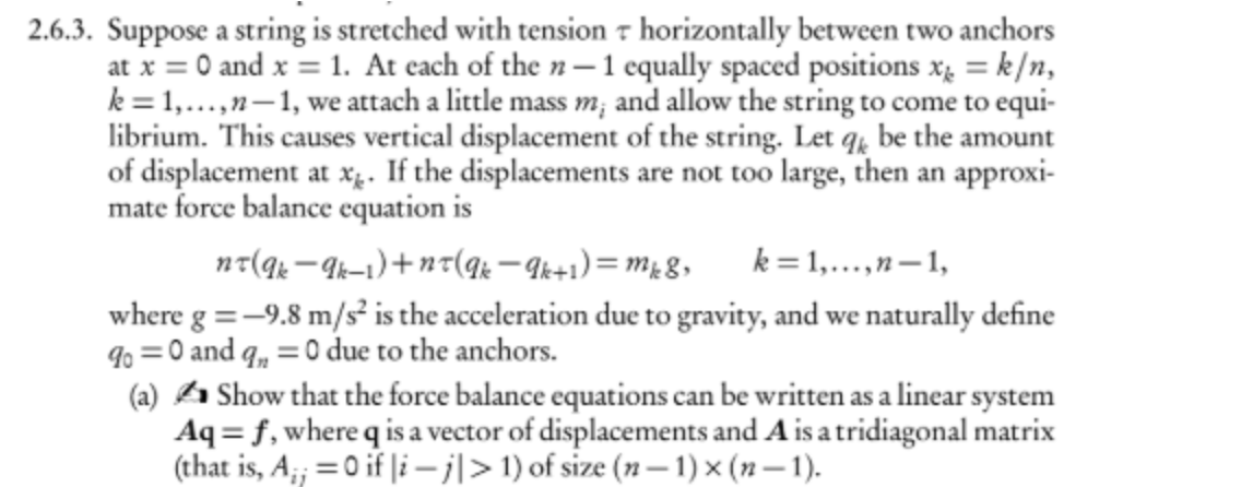 2.6.3. Suppose a string is stretched with tension | Chegg.com