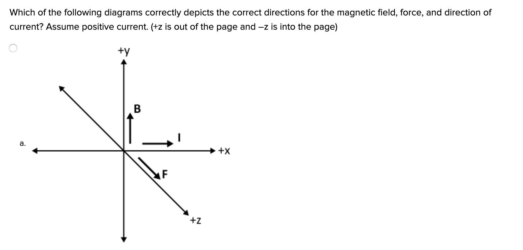 Solved Which of the following diagrams correctly depicts the | Chegg.com