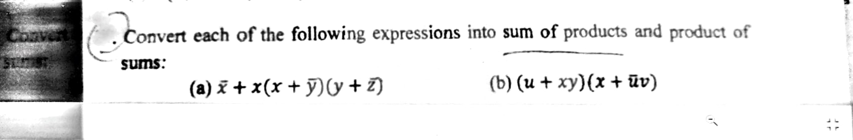 Solved 2.22* ﻿Convert each of the following expressions into | Chegg.com