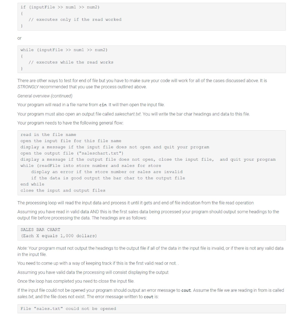 General overview In this program you will be reading | Chegg.com