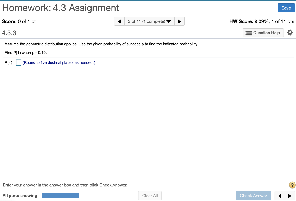 Solved Homework 4 3 Assignment Save Score 0 Of 1 Pt 2 Of