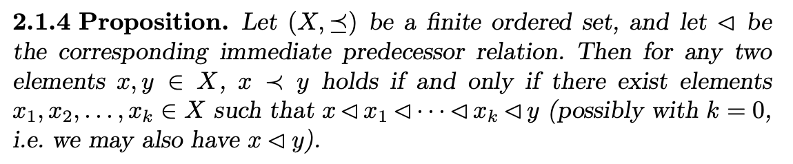 Solved 2.1.4 Proposition. Let (x,x) be a finite ordered set, | Chegg.com