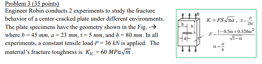 Solved P 2b1 Problem 3 (35 points) Engineer Robin conducts 2 | Chegg.com