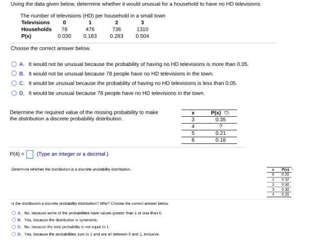 Solved Using the data given below, determine whether it | Chegg.com