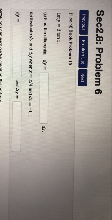 Solved Sec2.8: Problem 6 Previous Problem List Next (1 | Chegg.com