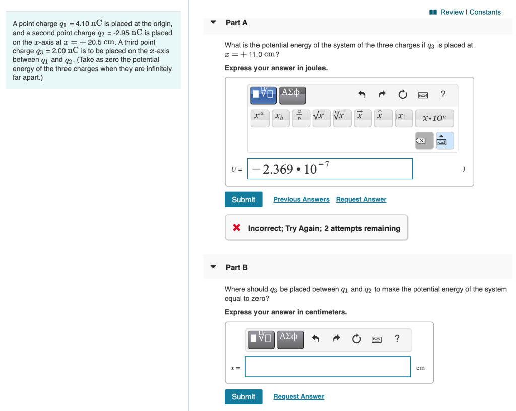 Solved a Review Constants Part A A point charge q1 = 4.10 nC | Chegg.com Solved a Review Constants Part A A point charge q1 = 4.10 nC | Chegg.com
