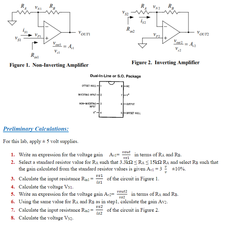 Solved R₁ VNI VPI RB + VS2 OFFSET NULL INVERTING INPUT-2 | Chegg.com