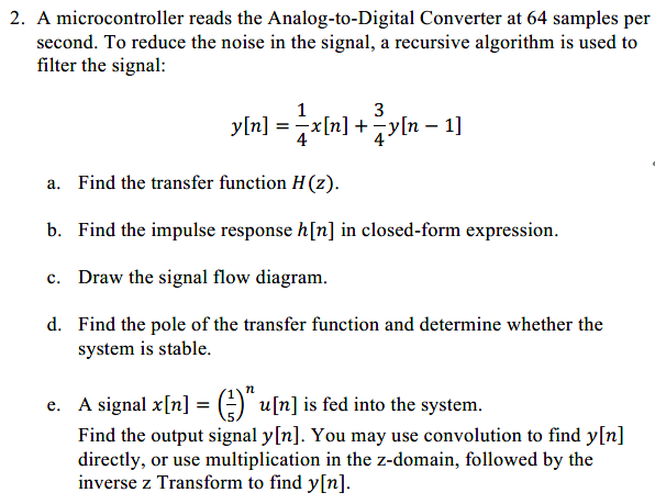 Solved 2. A microcontroller reads the Analog-to-Digital | Chegg.com