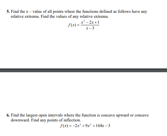Solved 5. Find the x – value of all points where the | Chegg.com