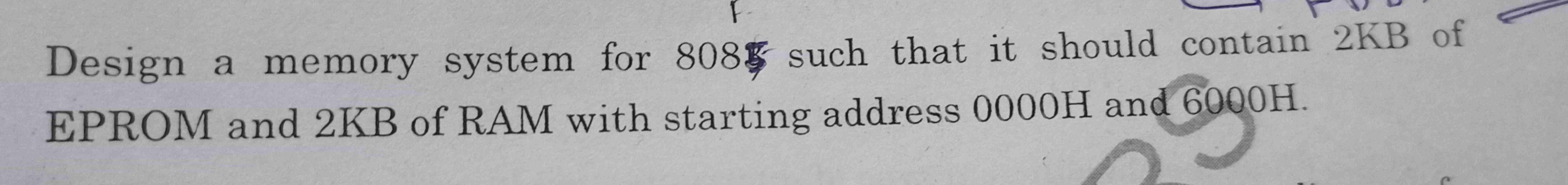 Solved Design a memory system for 808 ﻿such that it should | Chegg.com
