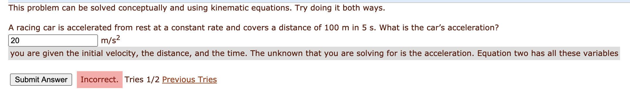 Solved This problem can be solved conceptually and using | Chegg.com
