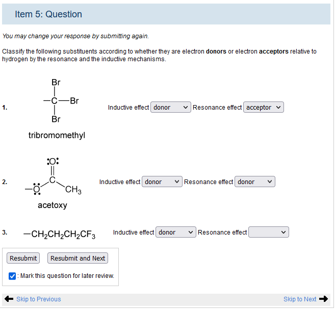 Solved You may change your response by submitting again. | Chegg.com