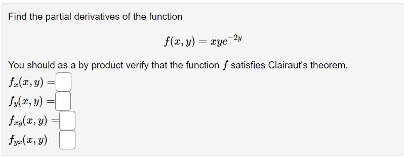 Solved Find the partial derivatives of the function | Chegg.com