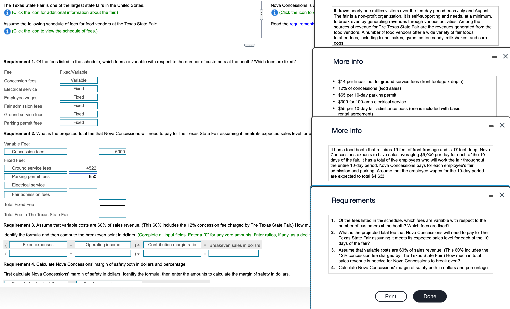 Requirement 3. Assume that variable costs are 60% of | Chegg.com