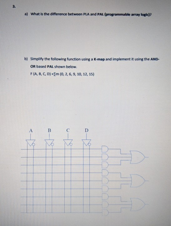 Solved A) What is the difference between PLA and | Chegg.com
