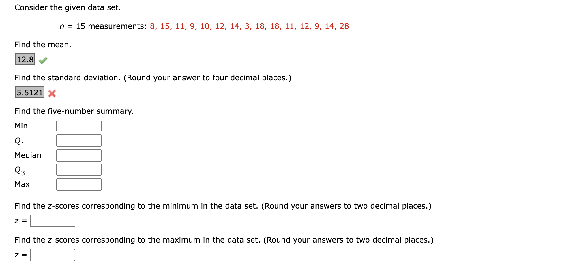 Construct a box plot.Identify any outliers. (Enter | Chegg.com