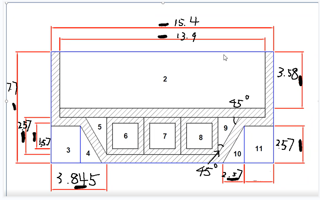 Solved Here is an image of a bridge: Overall width of my | Chegg.com